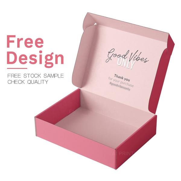 Quality Collapsible Kraft Paper Corrugated Boxes Recycled Printed Customized for sale