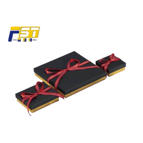 Quality Custom Logo Cardboard Display Boxes , Handmade Luxury Gift Boxes With Ribbons for sale
