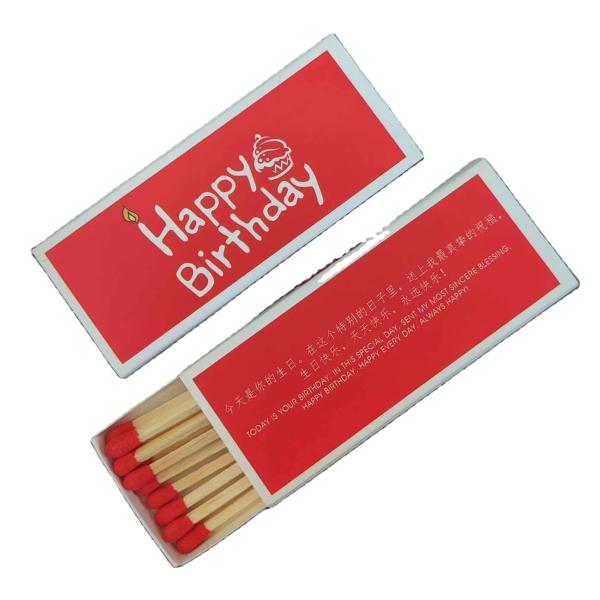 Quality Paperboard Cigar Packaging Box Luxury Black Match Stick Box for sale