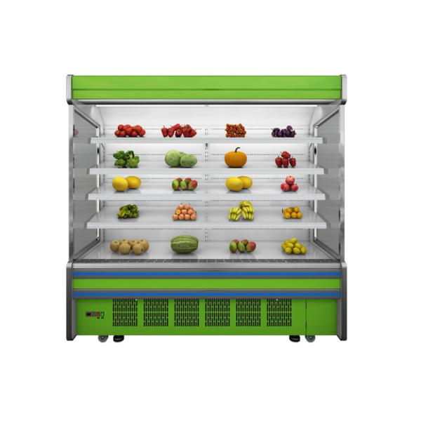 Quality 2412L Commercial Refrigeration Equipment Multideck Cabinet Open Display Showcase for sale