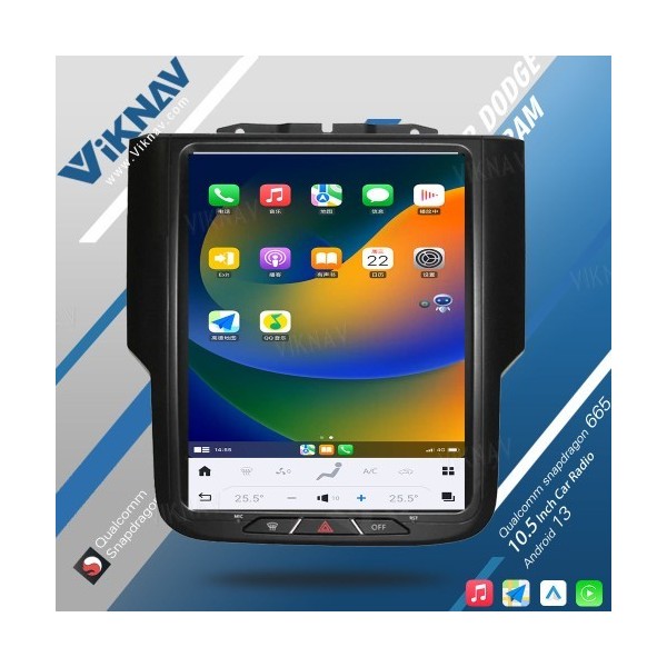 Quality VIKNAV 10.5 inch For Dodge Ram 1500 (2013-2018) Automatic Touch Screen Android for sale