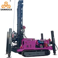Quality Full Hydraulic Water Drilling Rig 95KW Diesel Engine Mobile Water Well Drilling for sale