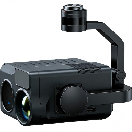 Quality High Resolution 1280 Drone Gimbal Camera IR Laser Night Vision Camera for sale