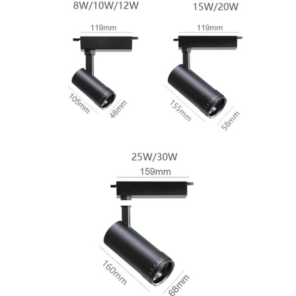 Quality COB LED Focus Light Track Light with Integrated Aluminum Housing and Anti-glare for sale