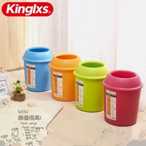 Quality Small Car Home Kids Mini Trash Waste Plastic Dustbin Basket for sale