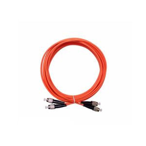 Quality FC-FC OM2 Duplex Fiber Optic Patch Cord 15m 50/125 Orange LSZH 2*3.0mm for sale