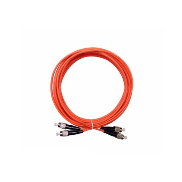 Quality FC-FC OM2 Duplex Fiber Optic Patch Cord 15m 50/125 Orange LSZH 2*3.0mm for sale