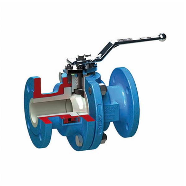 Quality Lined Pneumatic Speed Control Valve Blue Ball Valve Stainless Steel Material for sale