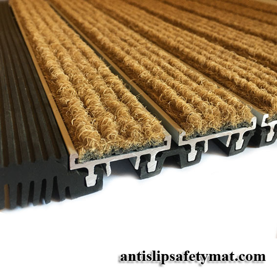 Quality Anti Slip Ribbed Aluminum Entrance Mat Infill Recessed for sale