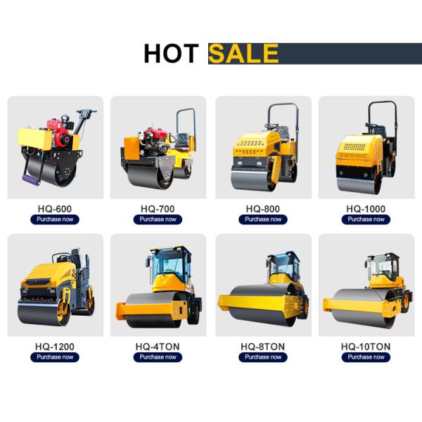 Quality High Quality 1 to 10 Ton Vibratory Roller Compactor Single and Double Drum for sale