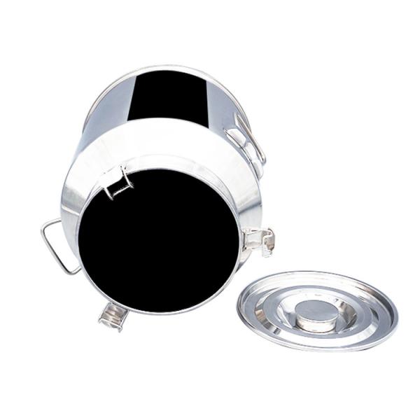 Quality 15L Fermentation SS 304 Honey Aluminium Mirror Polished Stainless Steel Milk Pail for sale
