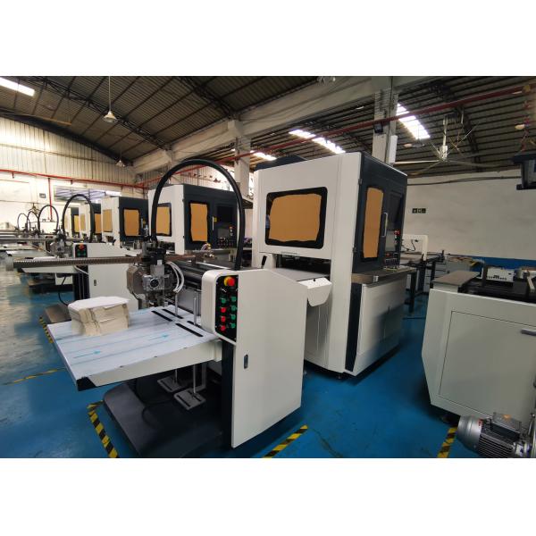 Quality Automatic Book Cover Paper Lining Machine Rigid Case 40pcs/Min for sale