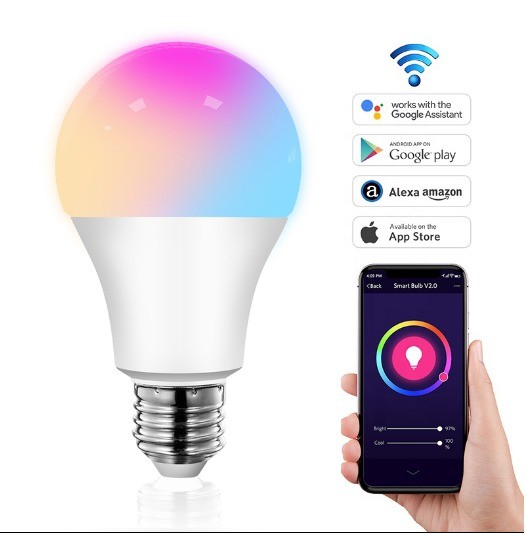 Quality 2835SMD LED Chip Wi-Fi RGB LED Bulb with Tuya App Control and Dimmable Function for sale