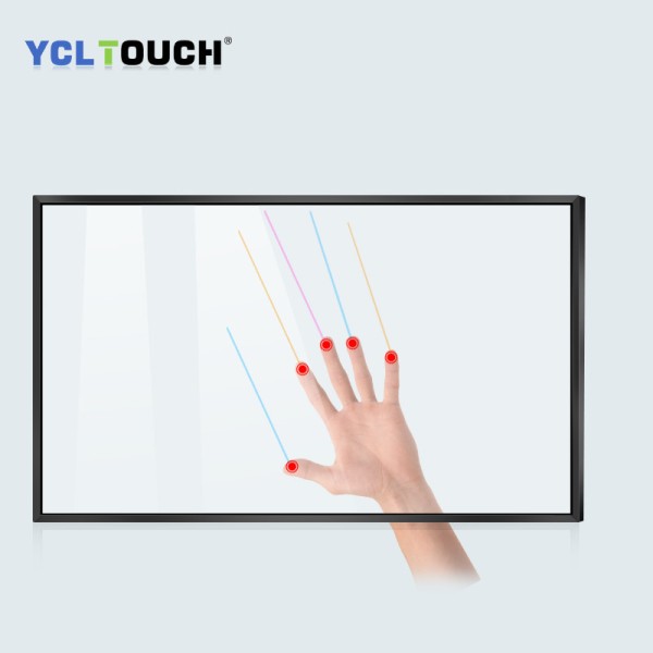 Quality 50 Inch IR Touch Screen Components Black Aluminium Frame EMC for sale