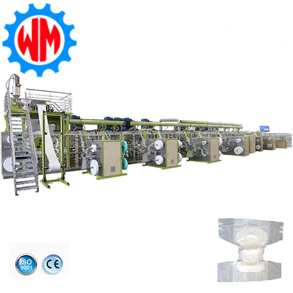 Quality 2025 New Easy Operation Adult Diaper Making Machine Full Servo 400 KW with CE for sale