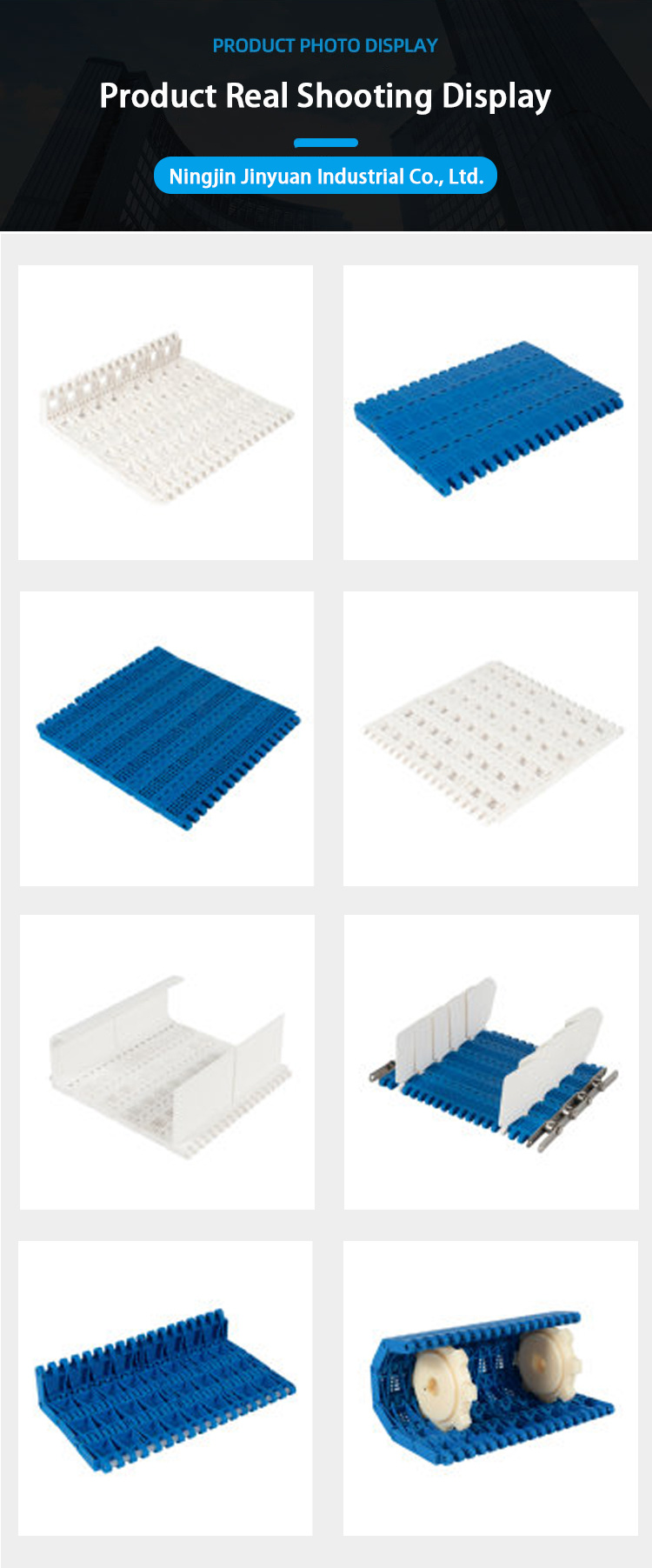 Flat Modular Plastic PVC Conveyor Mesh Belt for Food Industry Sale