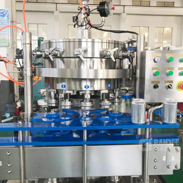 Quality Equal Pressure 750ml Soda Can Filling Machine hygienic safety for sale