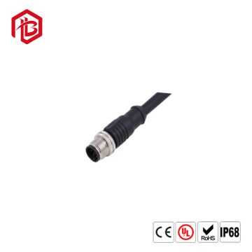 Quality IP67 waterproof D code male aviation cable M12 connector 4 pin for sale