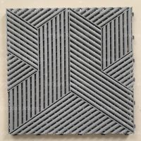 Quality Scratch / Stain Resistant Plastic Garage Floor Tiles in Modern Grey Matte Finish for sale
