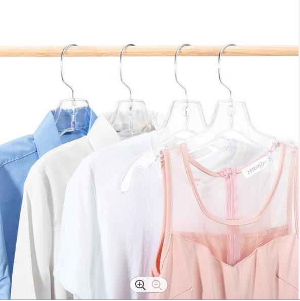 Quality PS Thick Plastic Hangers , Transparent Plastic Shirt Hangers for sale