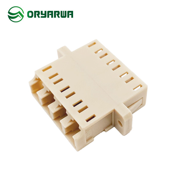 Quality Welded Asymmetric Structure LC Quad Fiber Optic Adaptor for sale