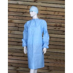 Quality Laboratory Disposable Isolation Gowns Elastic Wrist Knitted Cuff Optional Size for sale