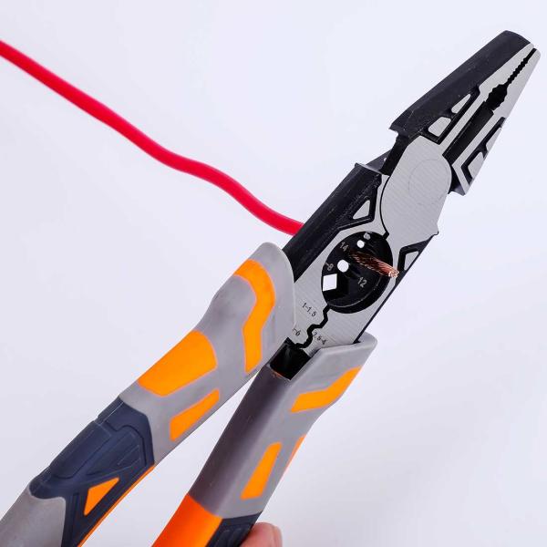 Quality 319.7g TPR Handle Combination Pliers 3mm Wire Rope Crimping Tool for sale