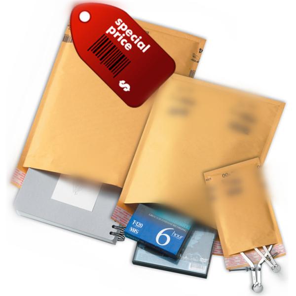 Quality Lightweight Yellow Kraft Bubble Mailers , Kraft Bubble Envelopes Shock for sale