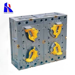 Quality PC Polycarbonate Plastic Injection Overmolding Yellow Hasco Polishing Finishing for sale