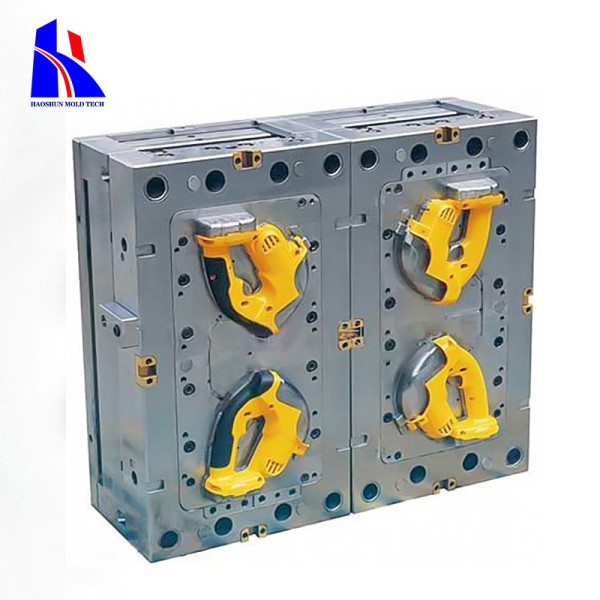Quality PC Polycarbonate Plastic Injection Overmolding Yellow Hasco Polishing Finishing for sale