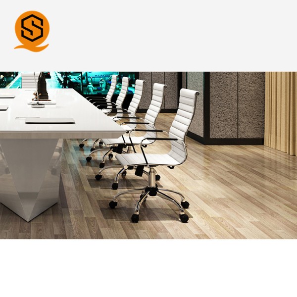Quality Artificial Stone Rectangular Conference Table White Color For Office for sale