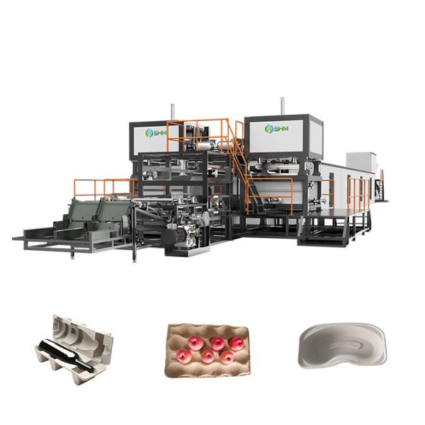 Quality Automatic Fiber Molding Machine Packaging Fruit Tray Forming Equipment for sale
