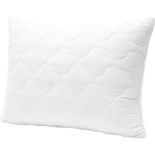 Quality Feather and Down Home Textile PILLOWS Utilizing Cotton Polyester Blend and White Duck Crushed Feathers for Sleep, Qulited shell, qulited top is 200TC 100% cotton and bottom is 70gsm non-glue polyester for sale