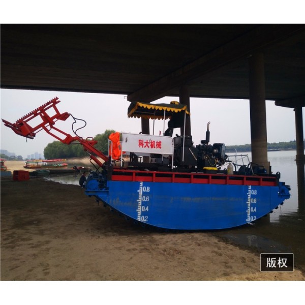 Quality 5.5m Length, 65KW ,2500m3,Amphibious Aquatic Weed Harvester Crawler Type Water Weed Harvester for sale