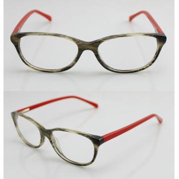Quality Flexible Red & Black Cool Acetate Womens Eyeglass Frames for Reading for sale