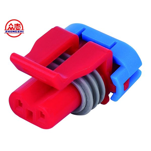 Quality Red 2 Pin Waterproof Auto Wire Connectors  / Water Resistant Electrical Connectors for sale