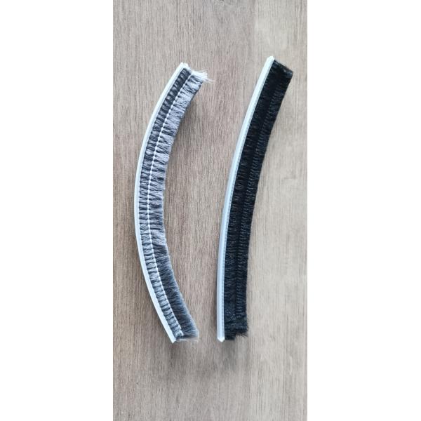 Quality 4mm Plastic Based Flexible Silicone Metal Channel Strip Brushes for sale