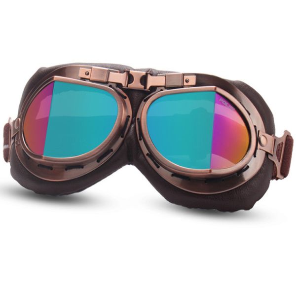 Quality Vintage Style Motorcycle Glasses with Anti-fog and Eye Protection Features for sale