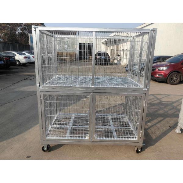 Quality Foldable Steel Wire Mesh Storage Cage Space Saving Industrial Container for sale