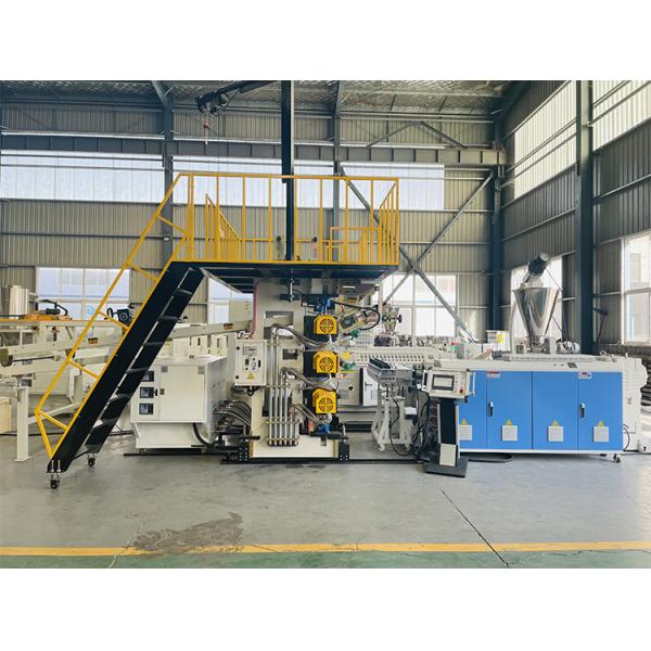 Quality 75kW PLC Siemens Control Laminated PVC Marble Sheet Making Machine for sale