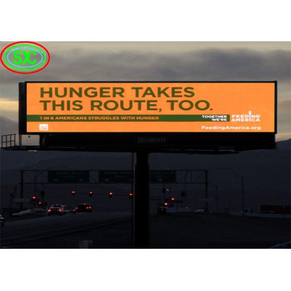 Quality P6 Outdoor Solid Mounted Full Color Steel Cabinet LED Signage Back Maintenance for sale