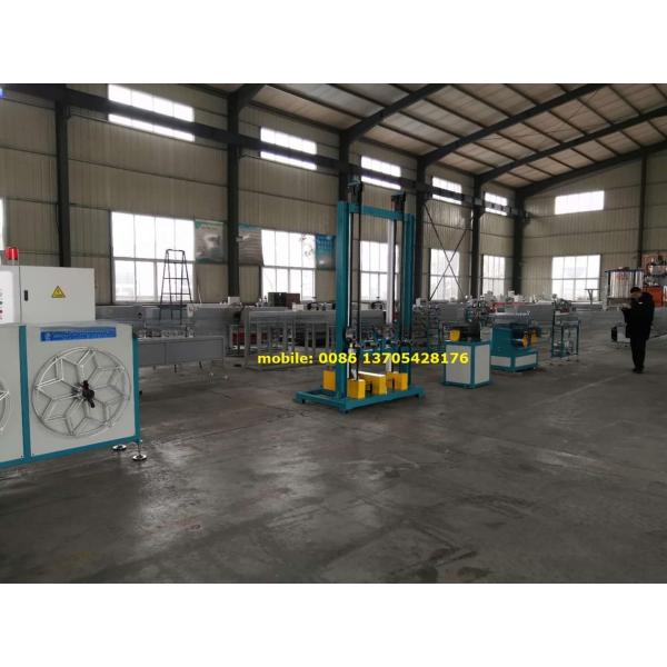 Quality Fiber Reinforced PET Geo Strap Production Line with Single-screw Design for sale