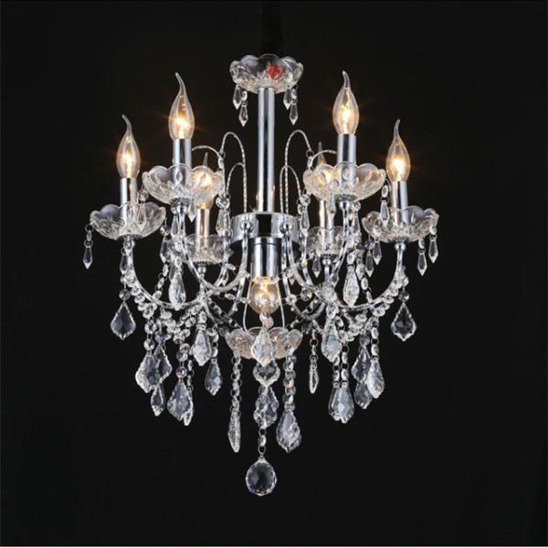 Quality 110V Bedroom Golden Iron Fancy 850*700mm Crystal Candle Chandelier for sale