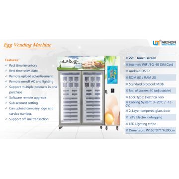 Quality For Farmer Use Coin Cash Operated Customized Refrigerated Locker Fresh Eggs for sale