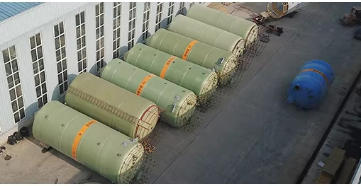 Quality All Size Acid Material FRP Storage Tank For Chemical Production Line for sale