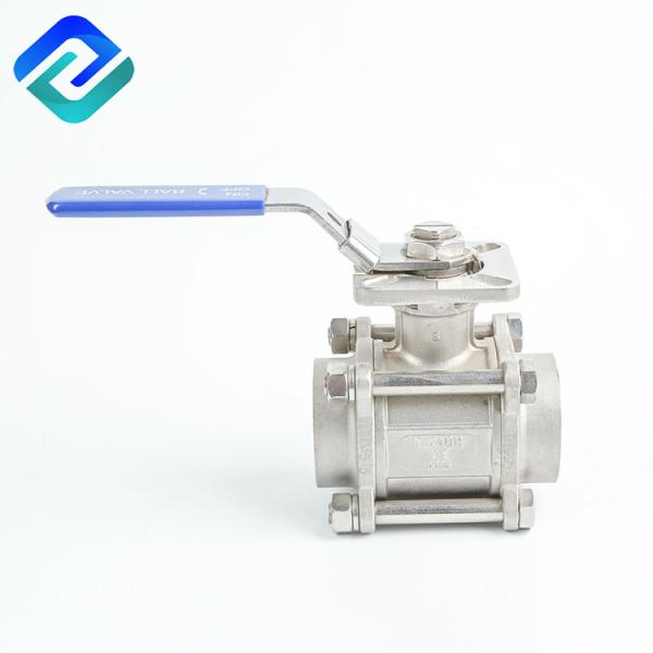 Quality Direct Mounting PN63 3PC Ball Valve EN 12266 Male Threaded Ball Valve for sale