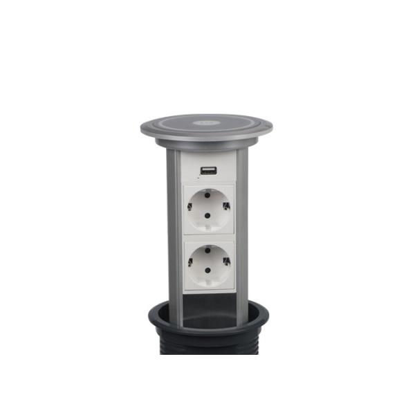 Quality Aluminium Alloy Kitchen Pop Up Power Sockets Convenient Space - Saving for sale