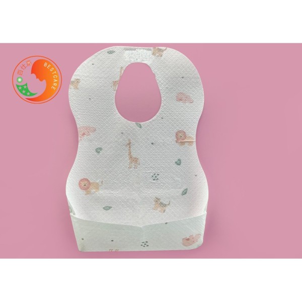 Quality Customize Disposable Toddlers Feeding Bibs Dribble Assorted Colors Restaurant for sale