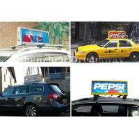 Quality Wireless 4G Wifi Taxi LED Display P5 Double Sided Screen Cab Roof Signs SMD2727 for sale