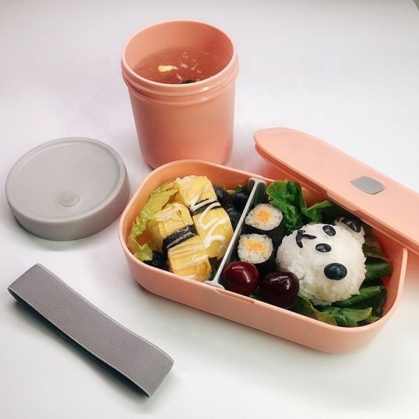Quality Go Outside 1-Layer Custom Logo Band Bento Box for Soup Fridge Microwave Safe BPA for sale